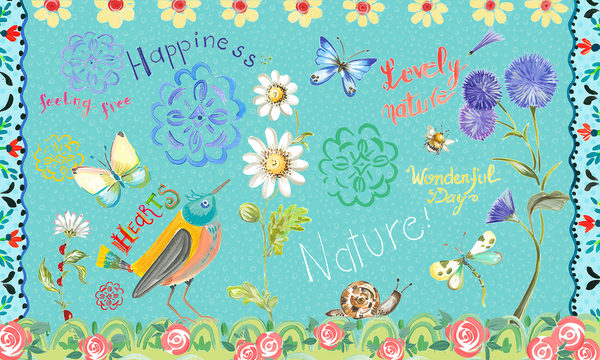 SunDance Graphics | Image Detail - 14210L - Nature Garden Pattern